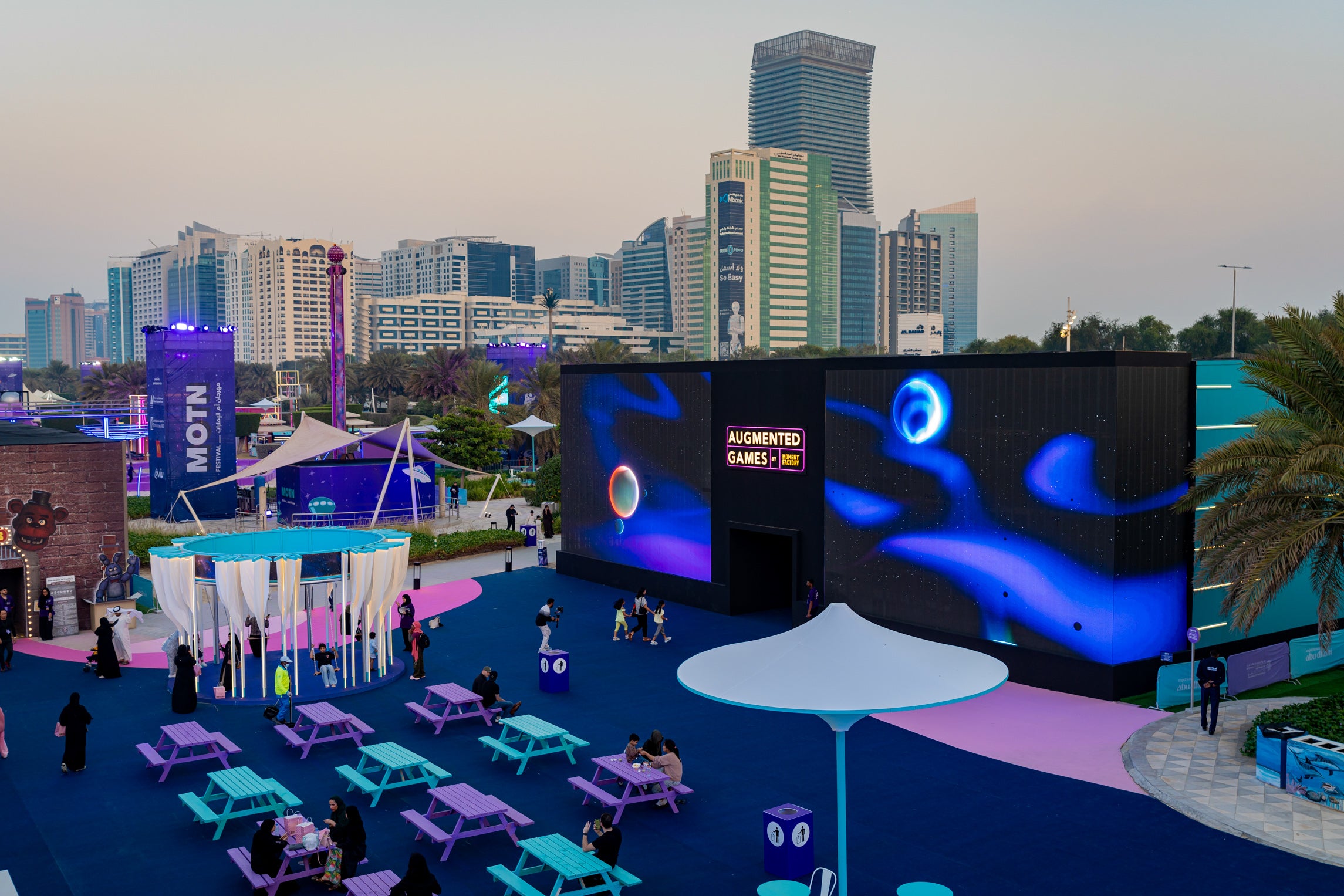 Augmented Games at MOTN Festival | Moment factory – Moment Factory