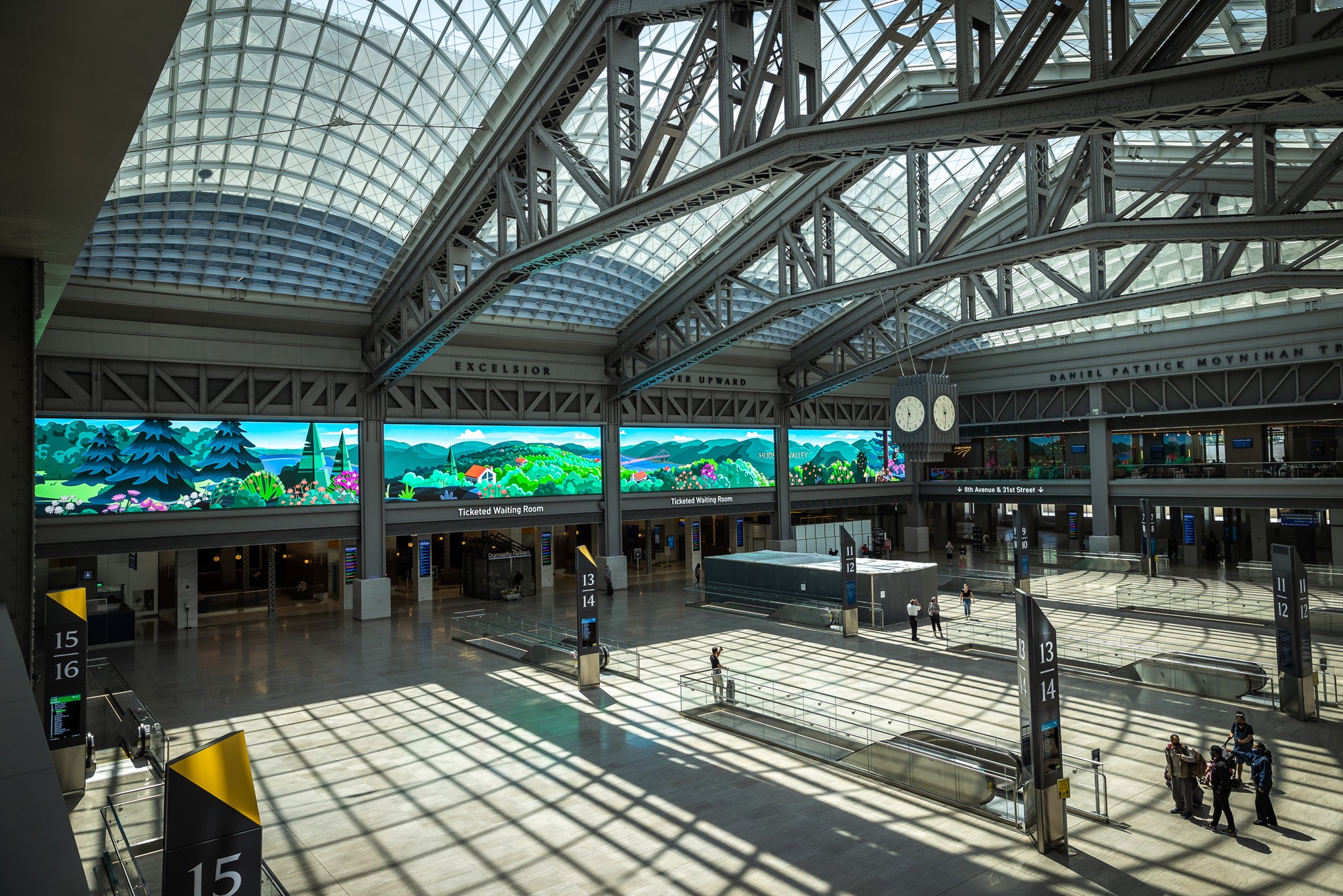 Iconic Multimedia at Moynihan Train Hall I Moment Factory